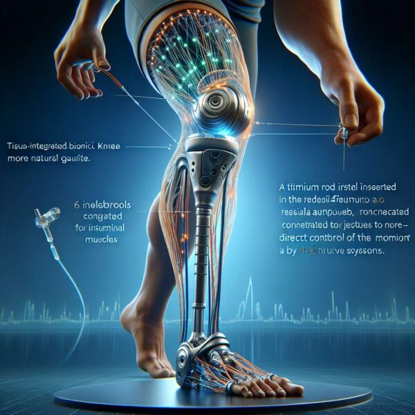 Bionic knee integrated with muscle and bone restores more natural ...