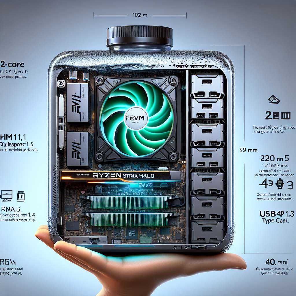 FEVM Launches FA-EX9 Mini PC with AMD Ryzen AI Strix Halo to Challenge ...